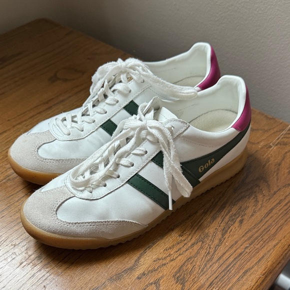 Gola | Shoes | Gola Torpedo Womens White Green And Pink Sneakers | Poshmark
